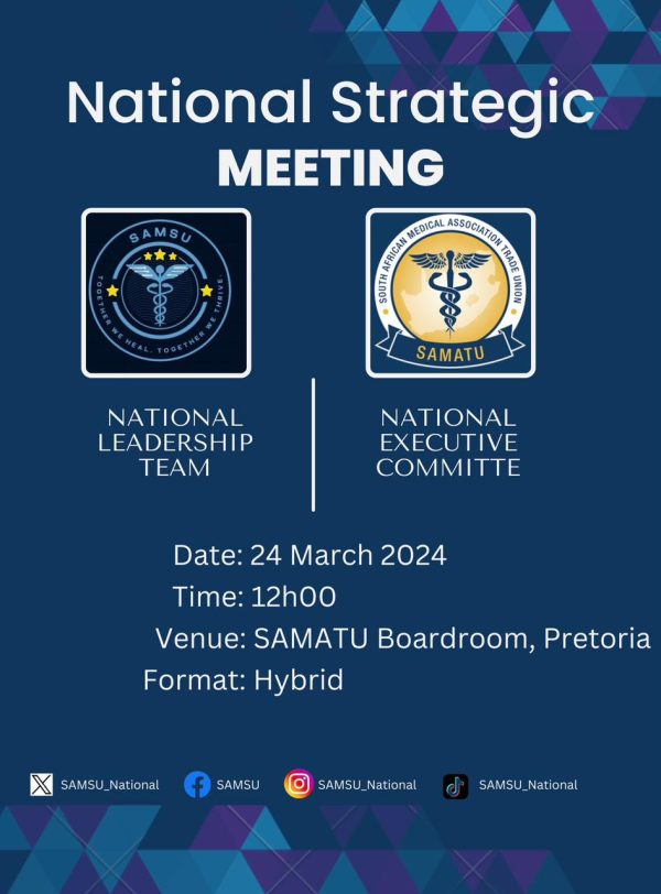 SAMSU & SAMATU Meeting – South African Medical Students Union